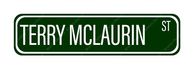 Terry McLaurin - 24" x 6" Aluminum Street Sign- Washington Commanders ...