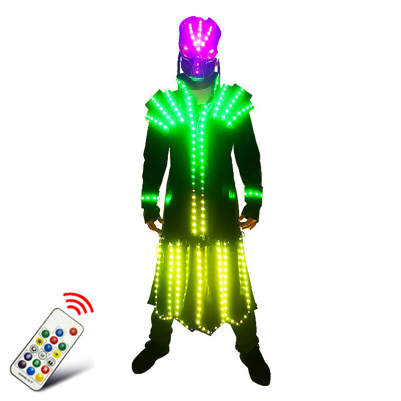 LED Predator Costume Suit Illuminated Party Show Dance Glow Light ...