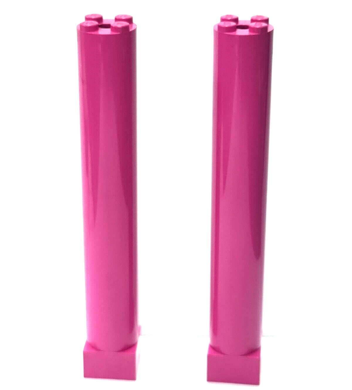 LEGO DARK PINK SUPPORT 2 X 2 X 11 PAIR from Belville 5805 Solid Pillar ...