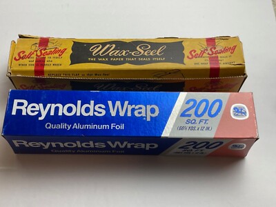 1980's Reynolds Wrap & 1960's Wax Paper Boxes vintage packaging movie ...