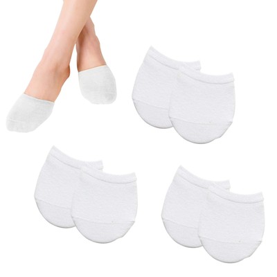 Toe Topper Socks Liner Socks Breathable Colorful Half Socks for Women 3 ...