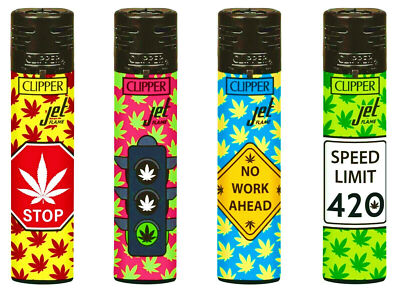 Jet Flame Road Signs RARE Clipper Lighters Funny 420 Clippers Lighter ...