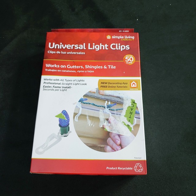 Universal Light Clips 50 Count Works With All Types of Lights for sale ...
