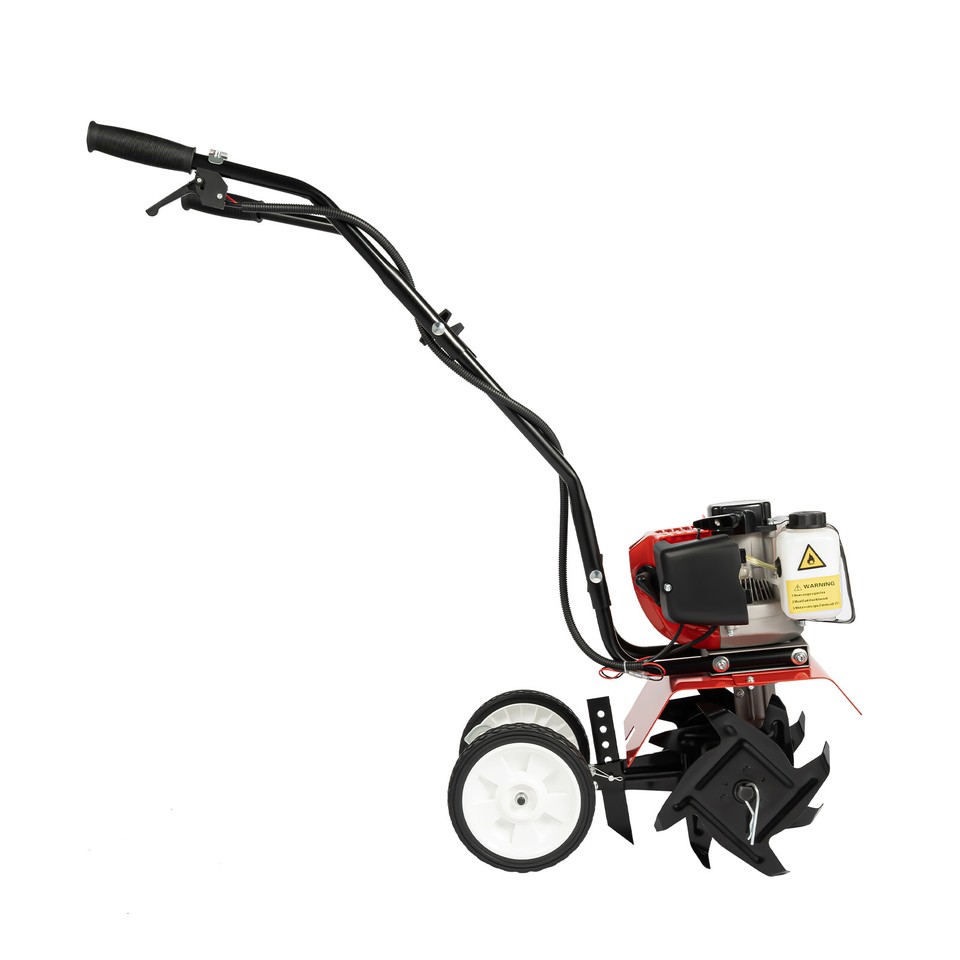 52cc Gas Mini Tiller Soil Garden Cultivator Yard Plant Farm Tilling ...