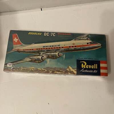NIB Revell H261 Douglas DC-7C Swissair Model Kit Sealed Airplane | eBay