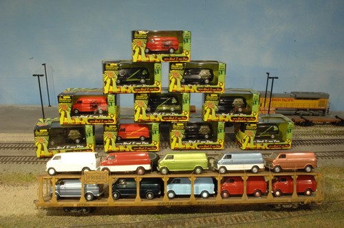 Street Whipz 1974 Ford E-100 Van 1/87 lot of 10 for auto rack load NEW ...