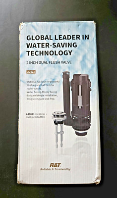 R&T A2423 2" Dual Flush Valve with Push Button Dual Flush Toilet Repair ...
