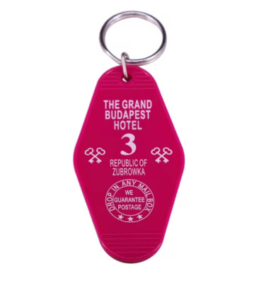 Grand Budapest Hotel Keyring Key Ring Gift Movie Prop Novelty Motel ...
