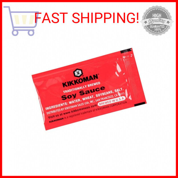 Kikkoman Traditionally Brewed Soy Sauce Packets (Pack of 40), 0.27 ...