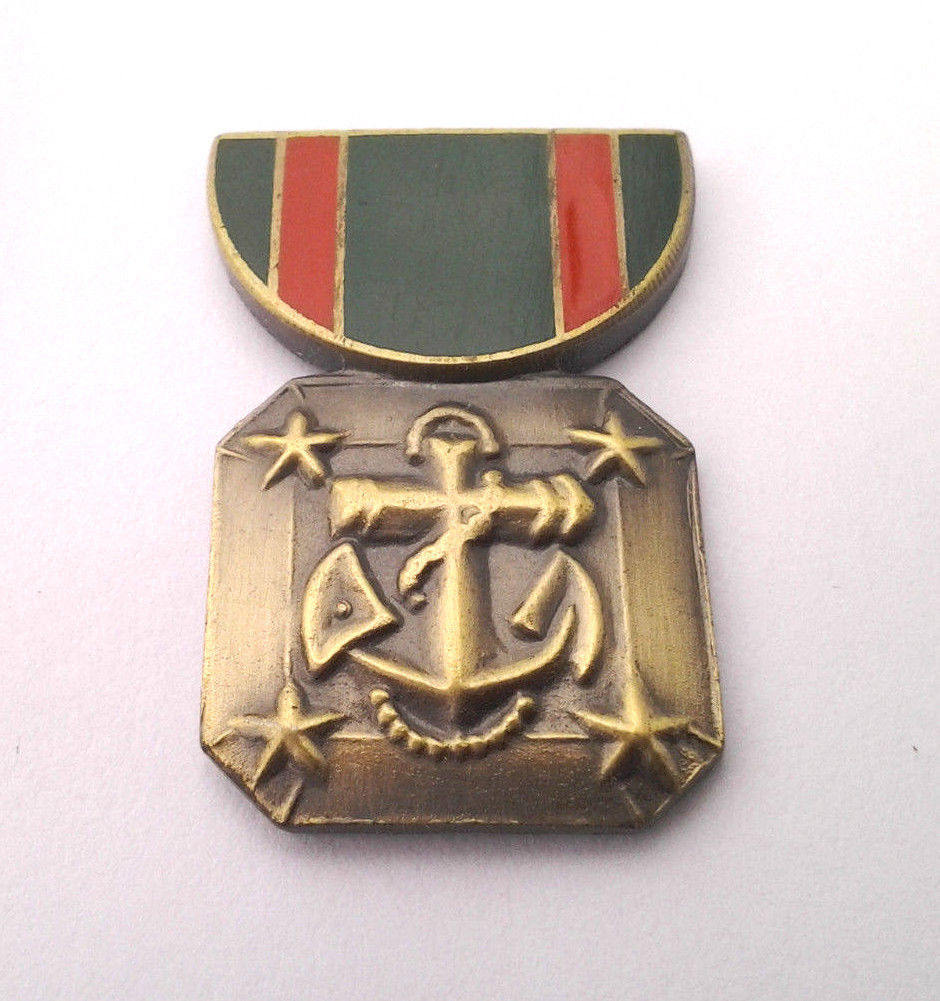 US NAVY / MARINE CORP ACHIEVEMENT MEDAL PIN (1-1/8") Military Hat Pin ...