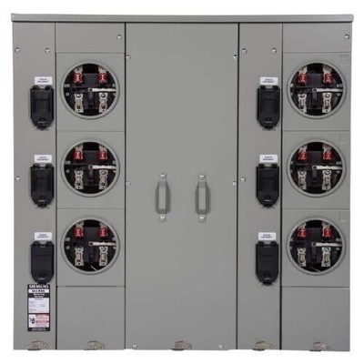 Siemens 6-Gang 400A 125 Amp BYPASS WP4611 UNI-PAK Meter Stack RING | eBay