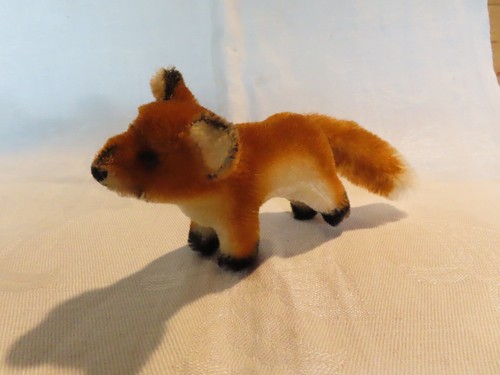 Steiff miniature Xorry red fox mohair plush toy 1950s | eBay