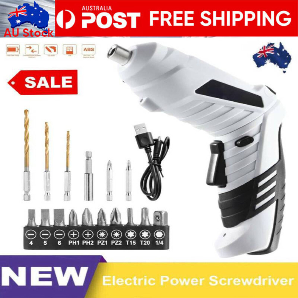 Electric Cordless USB Rechargeable Screwdriver 3.6V Power Screw Driver ...