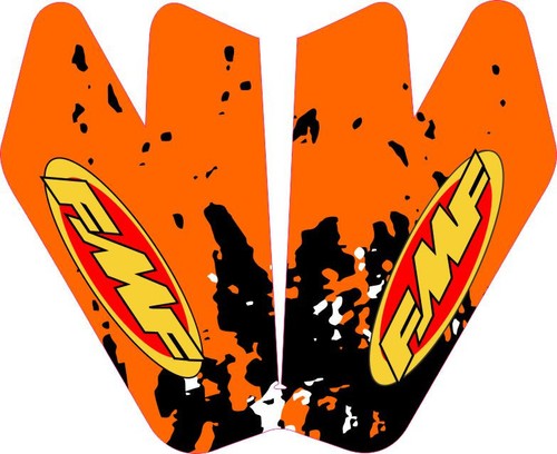 KTM Front Fender FMF Graphic Kit Decal 125 200 250 380 520 525 SX MXC ...