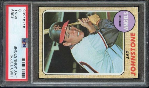 1968 TOPPS #389 JAY JOHNSTONE PSA 9 ANGELS *B68411 | eBay