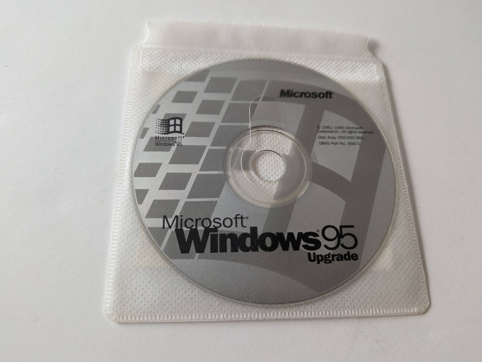 Windows 95 upgrade disk - part no 66671 | eBay