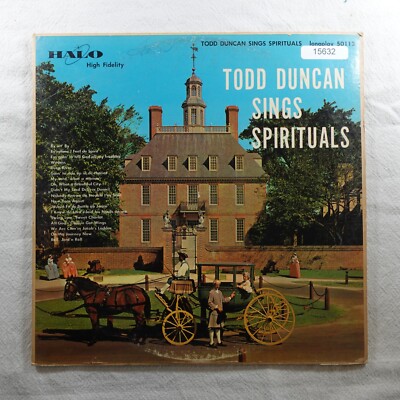 Todd Duncan Sings Spirtituals Record Album Vinyl LP | eBay