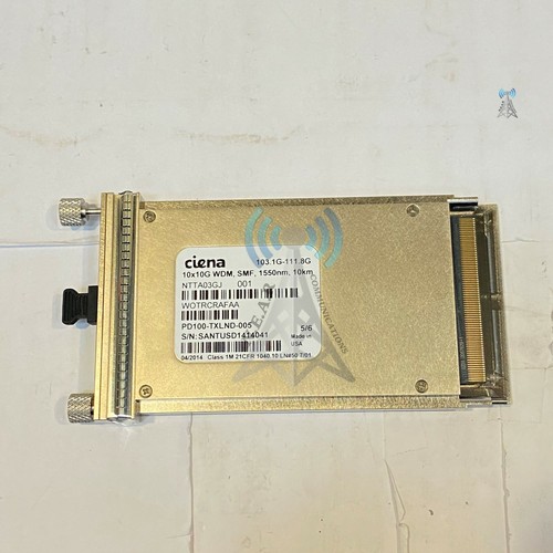 Ciena, NTTA03GJ, WOTRCRAFAA, 100G CFP 10X10G, WDM, SMF, 1550NM, 10K ...