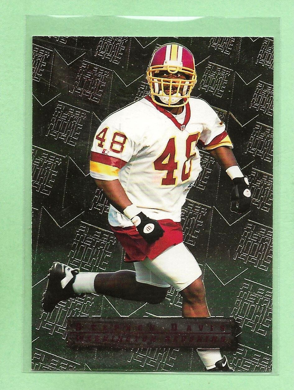 STEPHEN DAVIS - 1996 Fleer Metal "Rookie" - #127 - Redskins - Comb ...