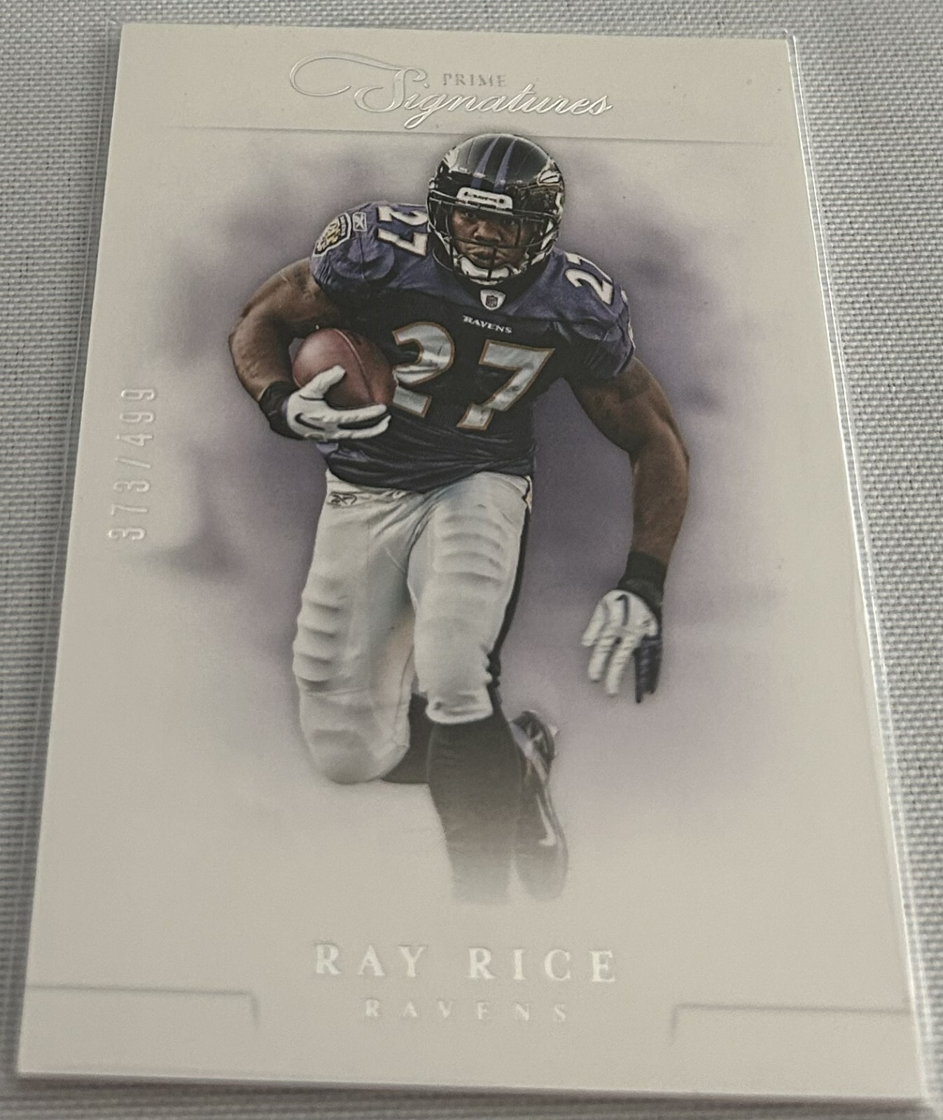 2012 Prime Signatures Football Ray Rice Baltimore Ravens #82 #d 373/499 ...