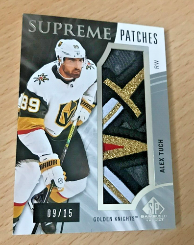 CRAZY ALEX TUCH 4 COLOR #9/15 SUPREME PATCHES GOLDEN KNIGHTS 2020 ...