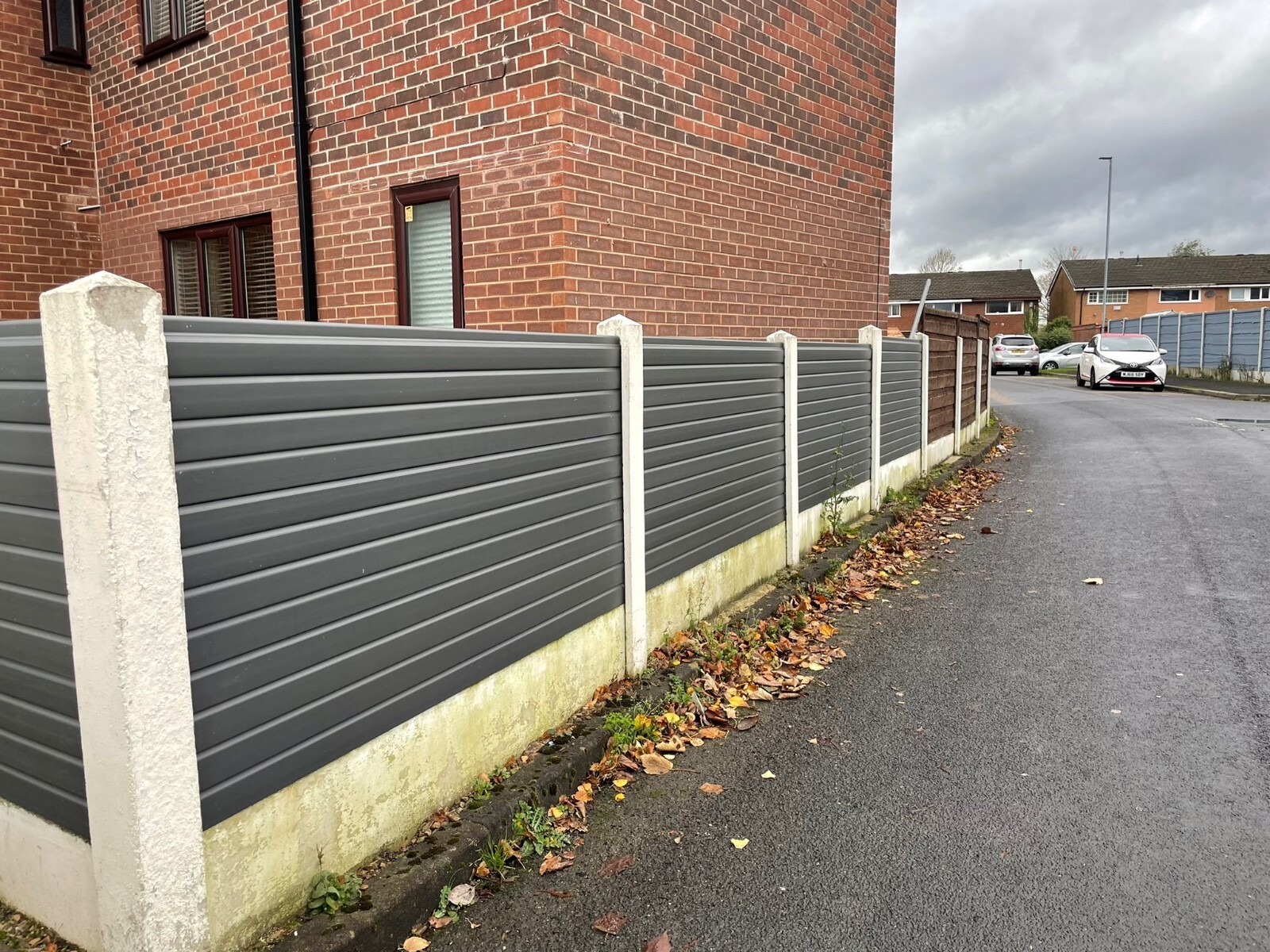 5ft High x 6ft Wide Composite uPVC/Plastic Garden Fence Panel & Anti ...