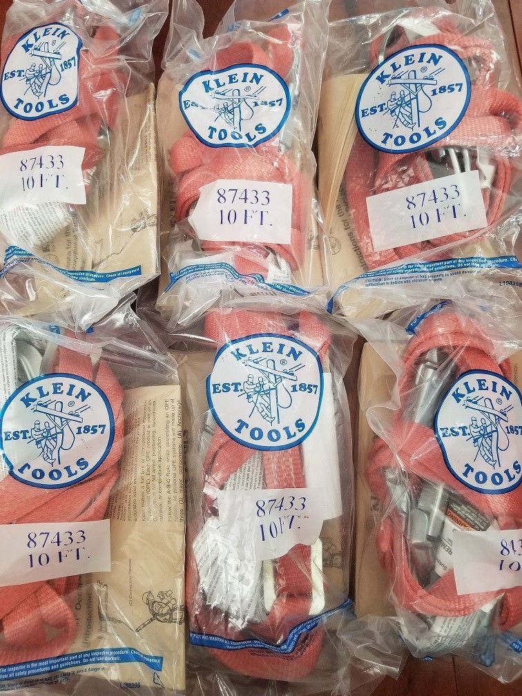 KLEIN TOOLS 87433 Nylon-Webbing Lanyard | 6-1/2 to 10 feet Adjustable ...