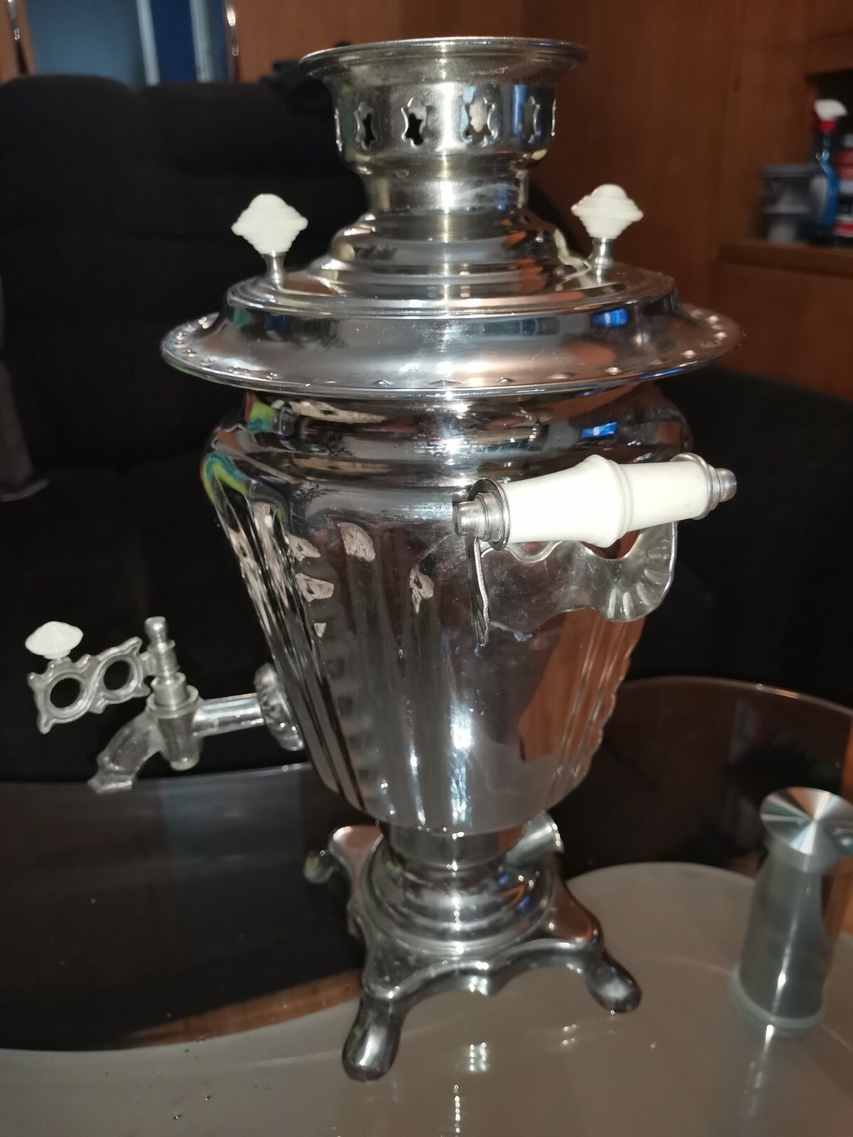 VINTAGE RUSSIAN Tea Heater USSR ELECTRIC SAMOVAR/TEAPOT/1979.Nickel ...