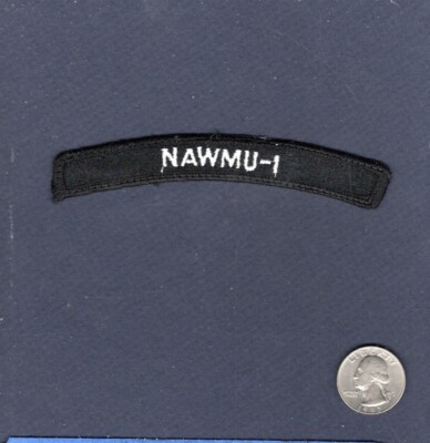NAWMU-1 Naval Airborne Weapons Mobile Unit 1 Navy Uniform Shoulder ...