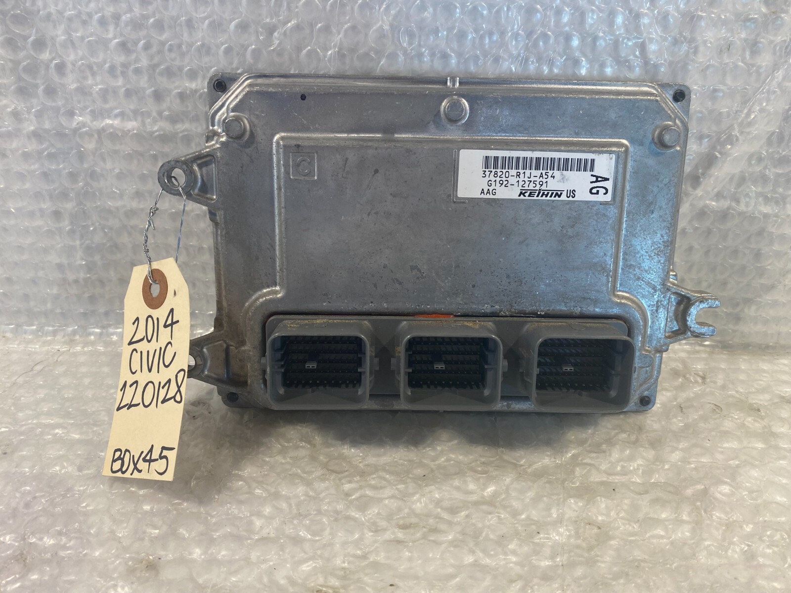 14 15 2015 HONDA CIVIC LX 1.8L ENGINE COMPUTER MODULE ECU ECM 37820-R1J ...