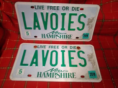NH Vanity License Plate Lavoies | eBay