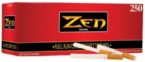 Zen Smoke Full Flavor King Size Cigarette Filter Tubes 1 Box of 250 ...