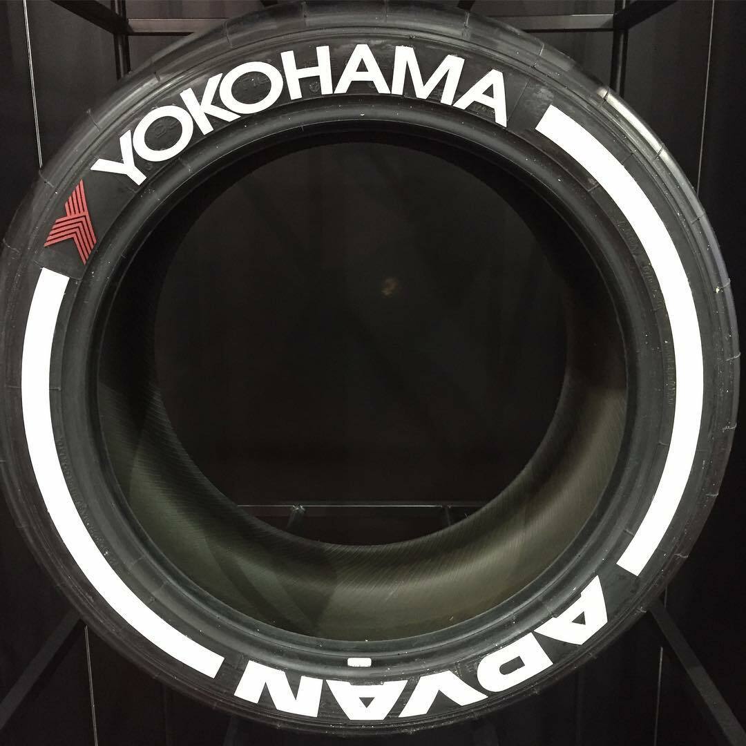 Yokohama Tire Decals Four Tires Performance Car Sticker Tire Pvc