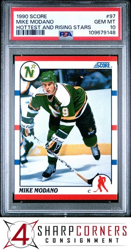 1990 SCORE HOTTEST AND RISING STARS #97 MIKE MODANO RC HOF PSA 10 | eBay