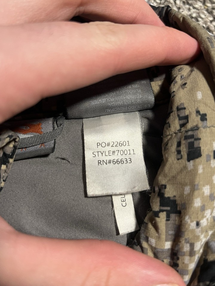 SITKA Celsius Midi Jacket XL - Elevated II Camo - READ DESC - Style ...