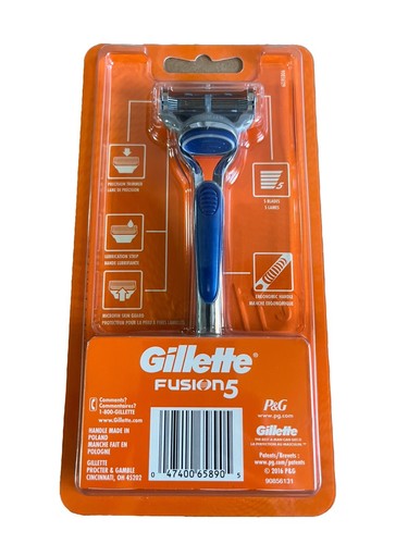 Gillette Mens Razor + Cartridge Fusion 5 Precision Trimmer 5-Blades ...