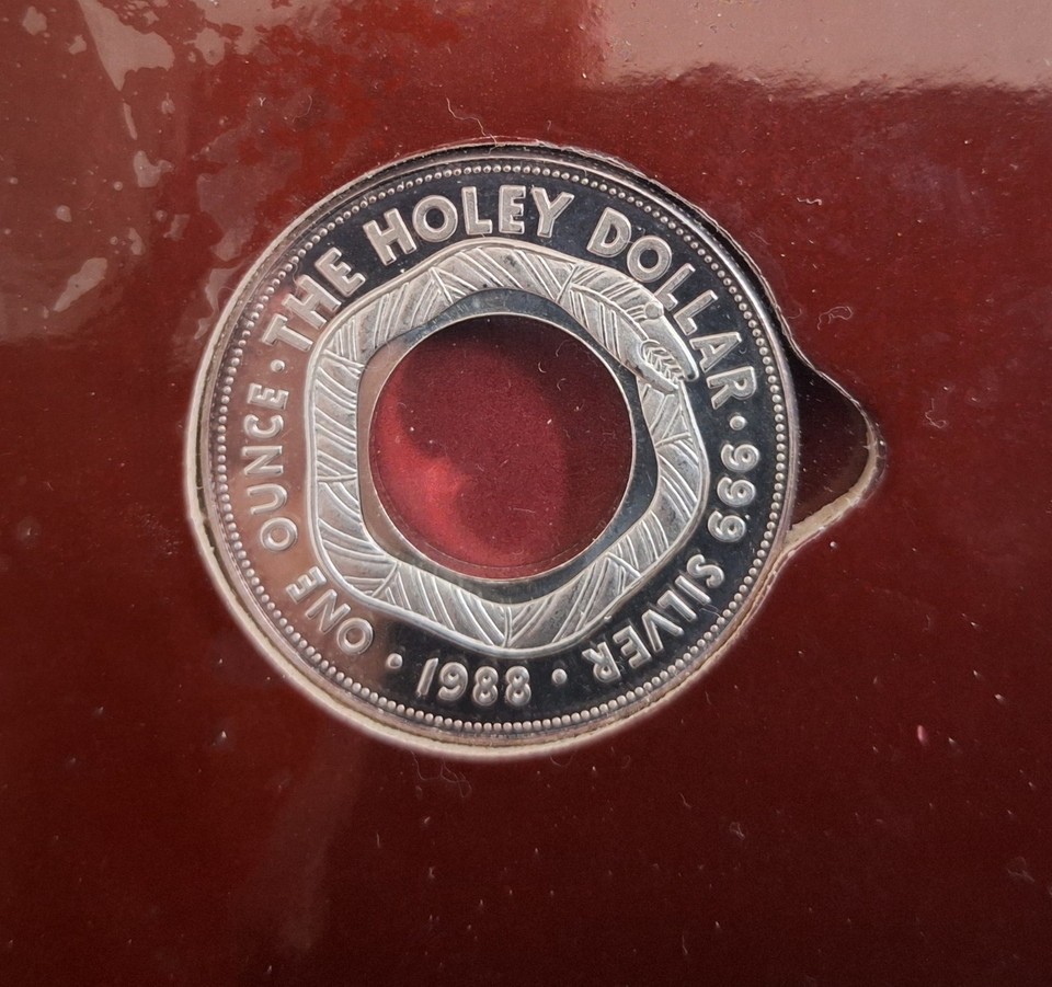 1988 Australia Bicentenary Holey Dollar & Dump 1oz Silver (.999) coin ...