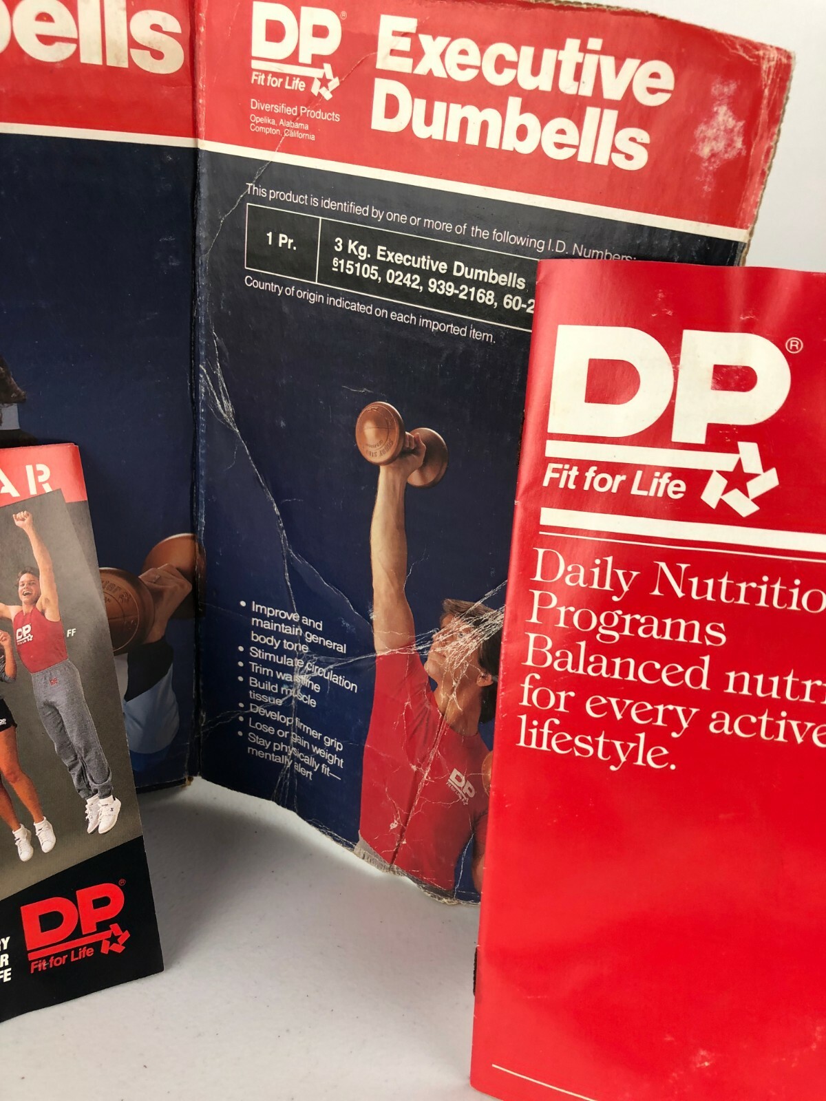 Vintage Orbatron 12 lb Dumbell Weight Set In Original Box DP Executive ...