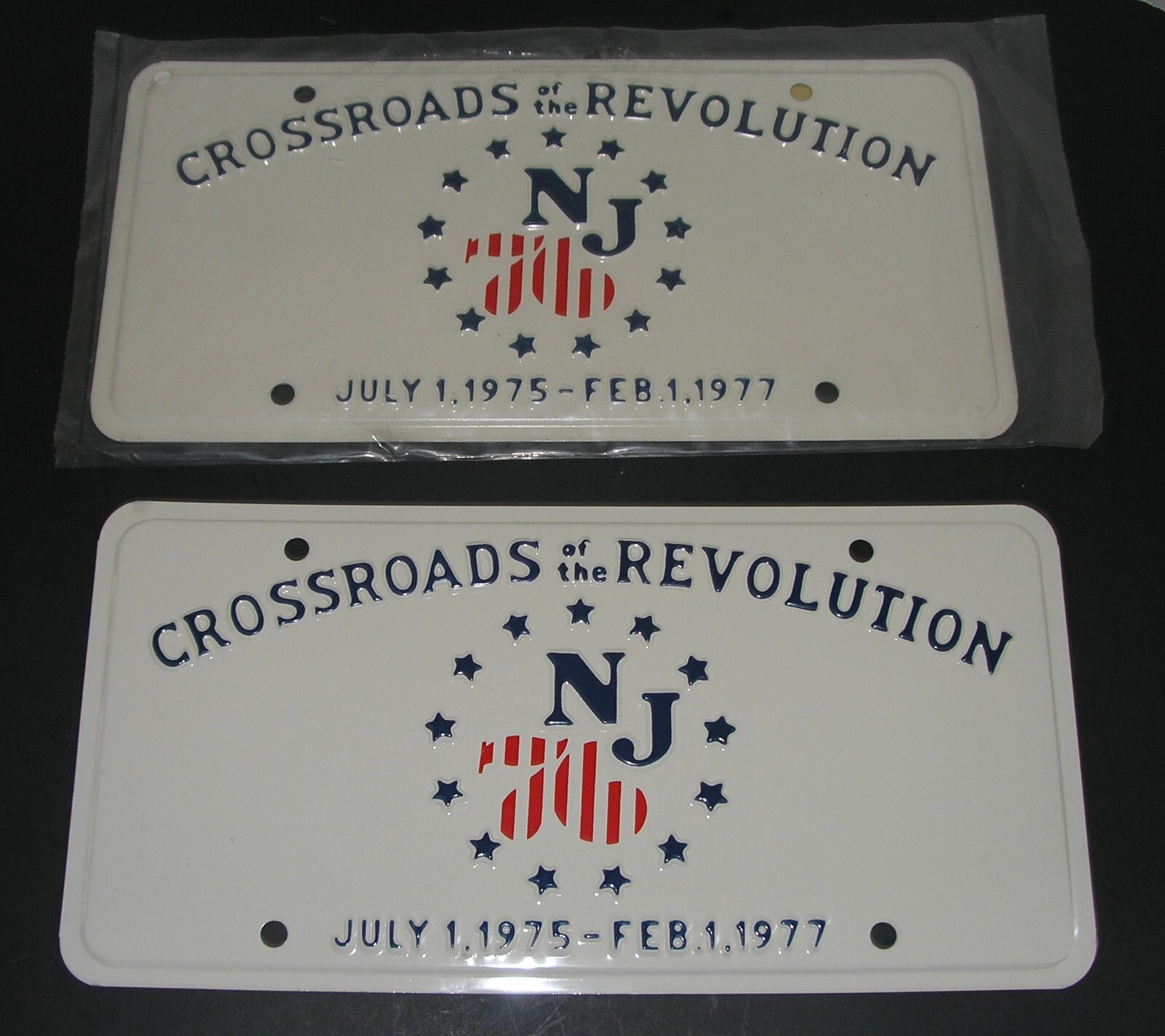 New Jersey NJ Bicentennial Crossroads of the Revolution License Plate ...