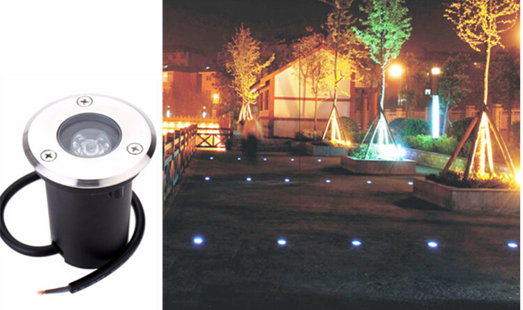 10 x 1W DC12v LED Inground Light Garden Path Underground Lamp Warm ...