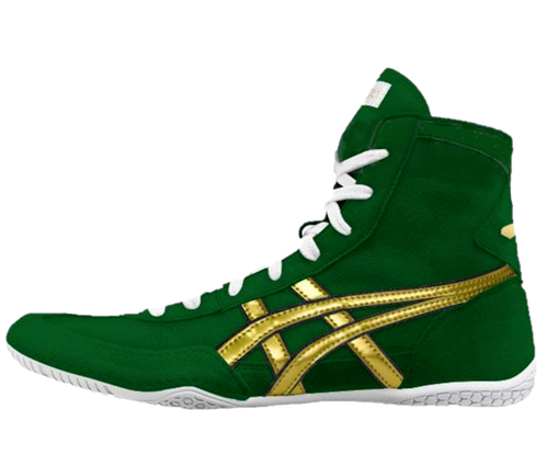【Made to order】ASICS Wrestling Shoes 1083A001 EX-EO TWR900 Green x Gold ...