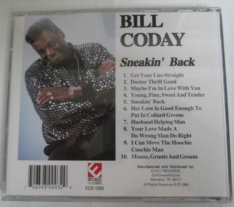 Bill Coday Sneakin Back cd Ecko Memphis | eBay