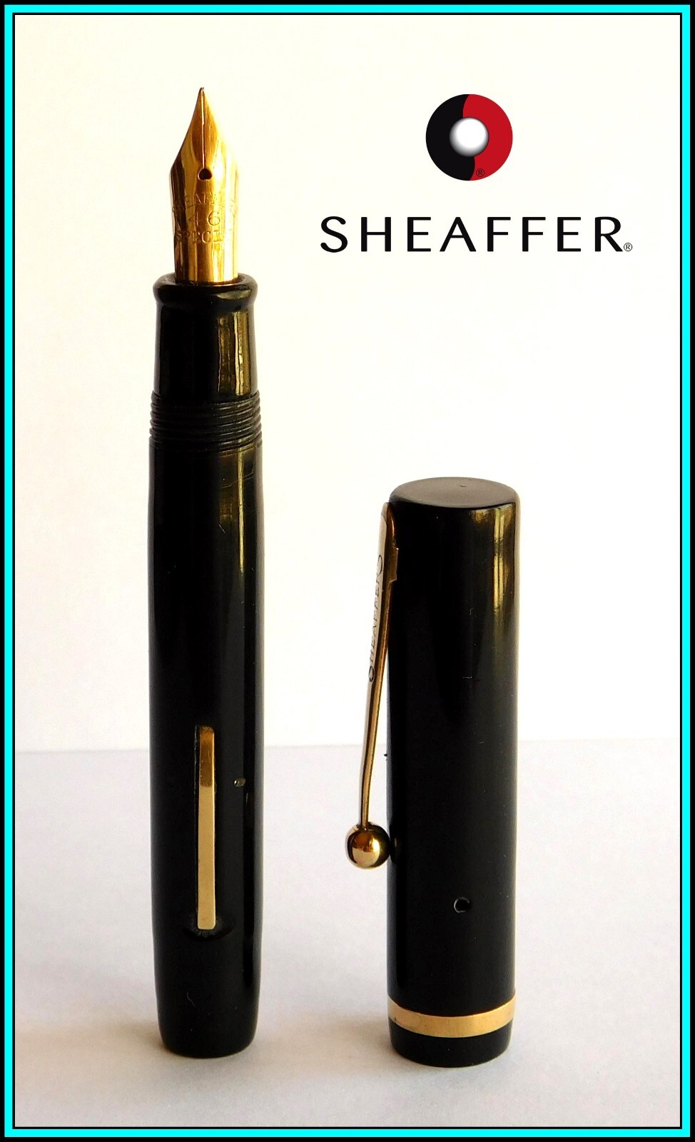 SHEAFFER 46 Special - SHORT VERSION - Black Celluloid 1920's - READY TO ...