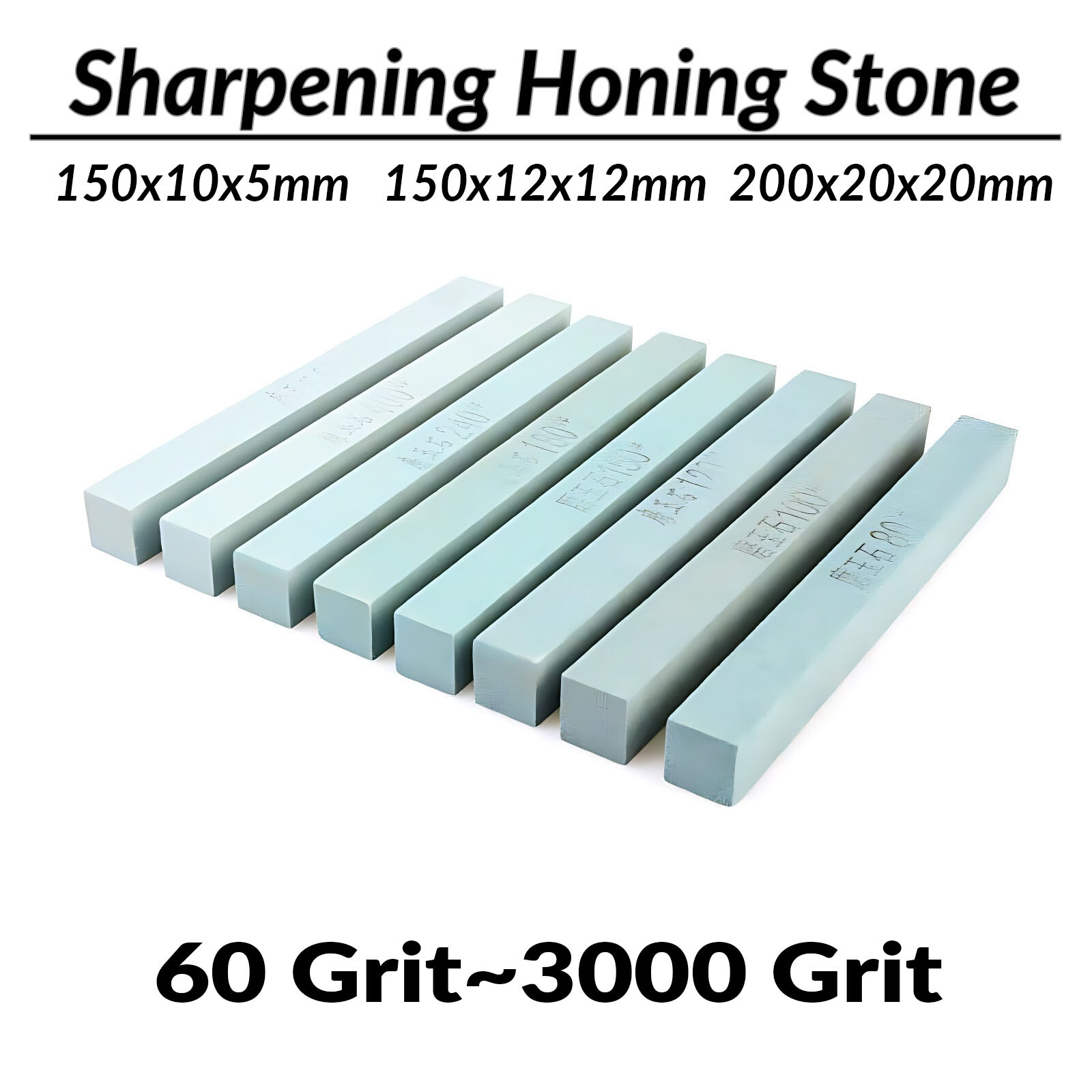 Sharpening Honing Stone 60-3000 Grit Silicon Carbide Oilstone Strip ...