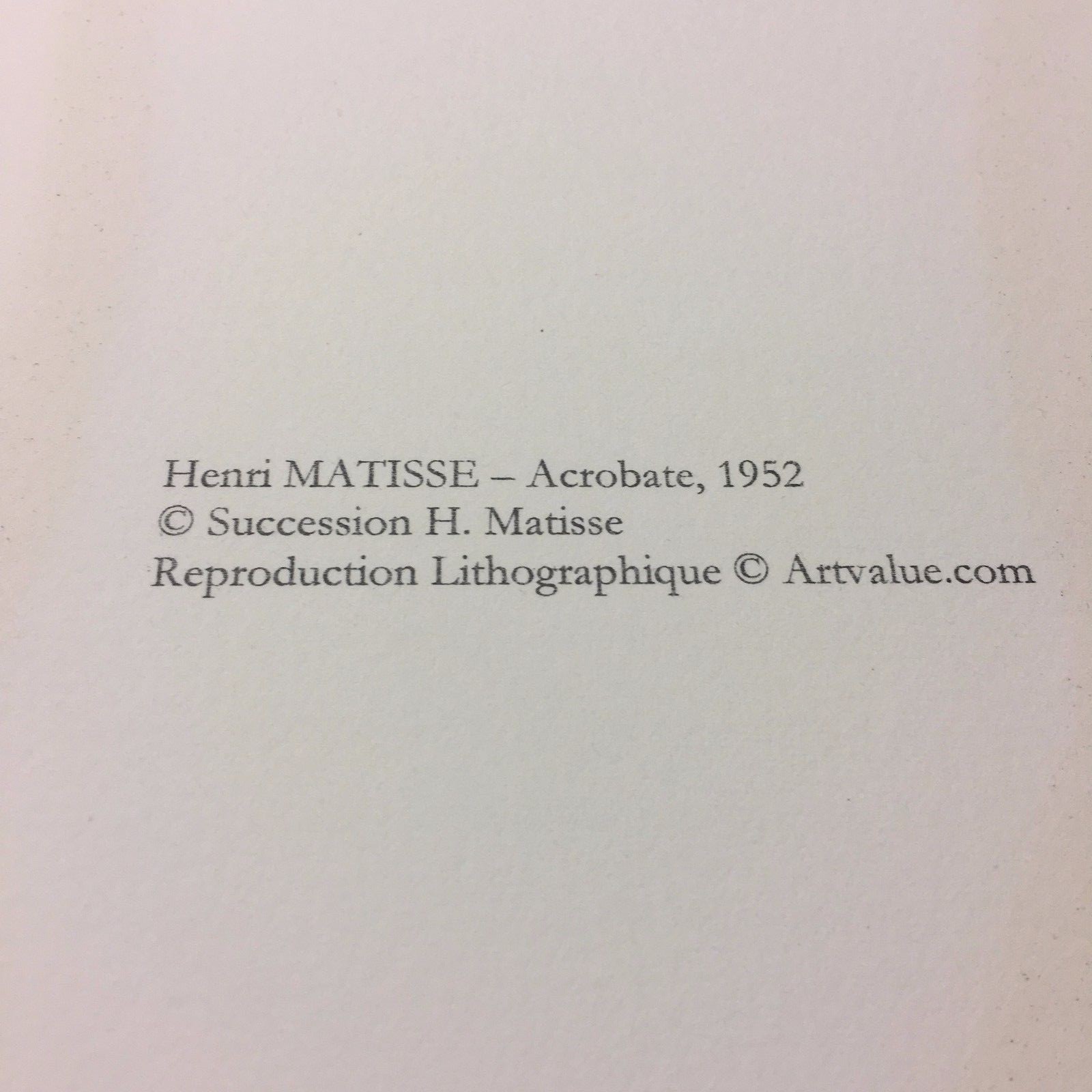 Henri Matisse - The Acrobat (signed lithograph, edition of 200) | eBay