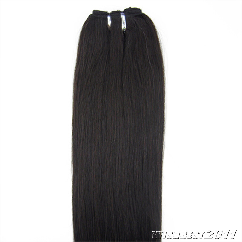 Full Head Double Weft Sew in Weft Hair Extensions Weave Real Human Hair ...