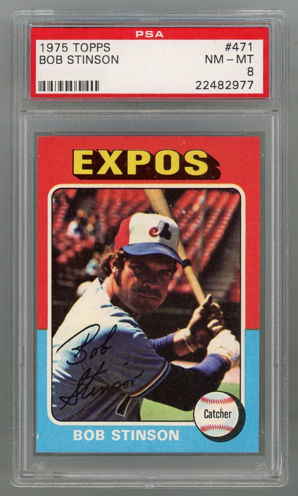 1975 Topps #471 Bob Stinson PSA 8 NM-MT #22482977 **GH0822** | eBay