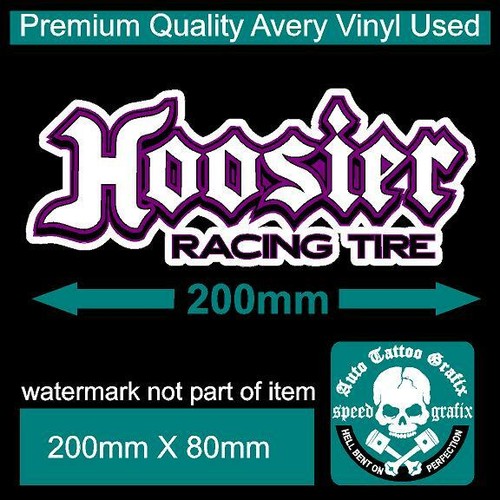 HOOSIER RACING TIRE Sticker OLD SCHOOL Americana Motorsport Hot Rod ...