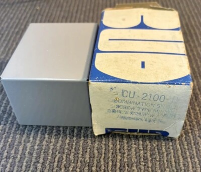 BUD INDUSTRIES CU-2100-A ALUM. GRAY HAMMERTONE PROJECT MINIBOX SNAP ...