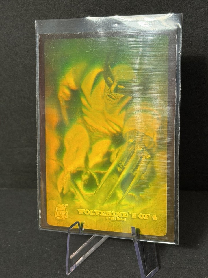 1994 MARVEL UNIVERSE (V) - HOLOGRAM CARD WOLVERINE #2 ( GREEN ) | eBay UK